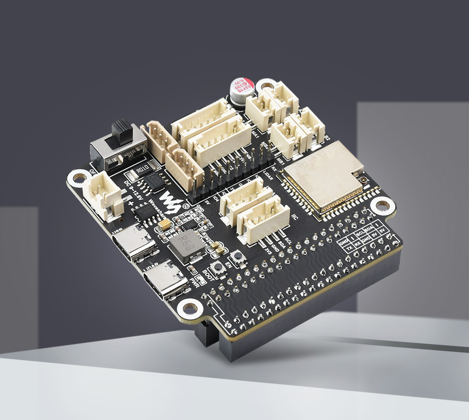 WAVESHARE 23730 General Driver board for Robots, Based on ESP32, multi-functional, supports WIFI ...
