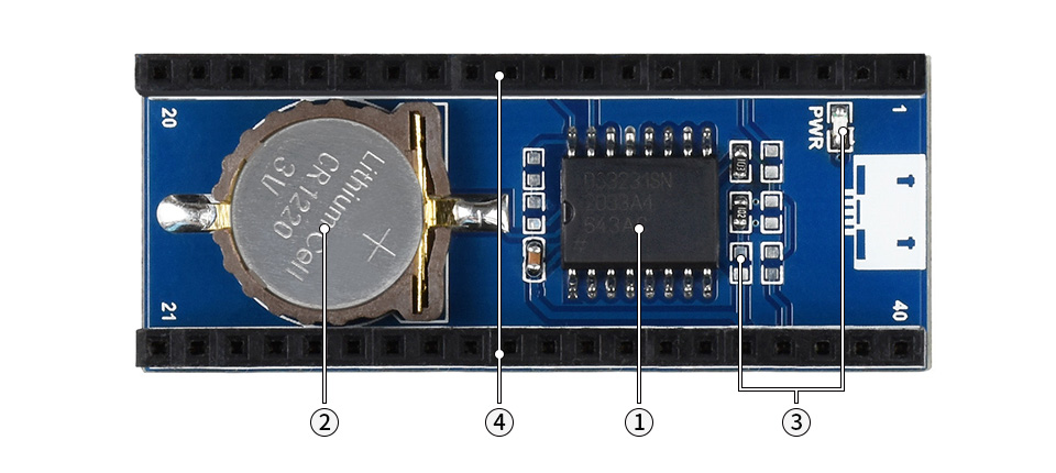 WAVE-19426 Precision RTC Module for Raspberry Pi Pico, Onboard DS3231 Chip