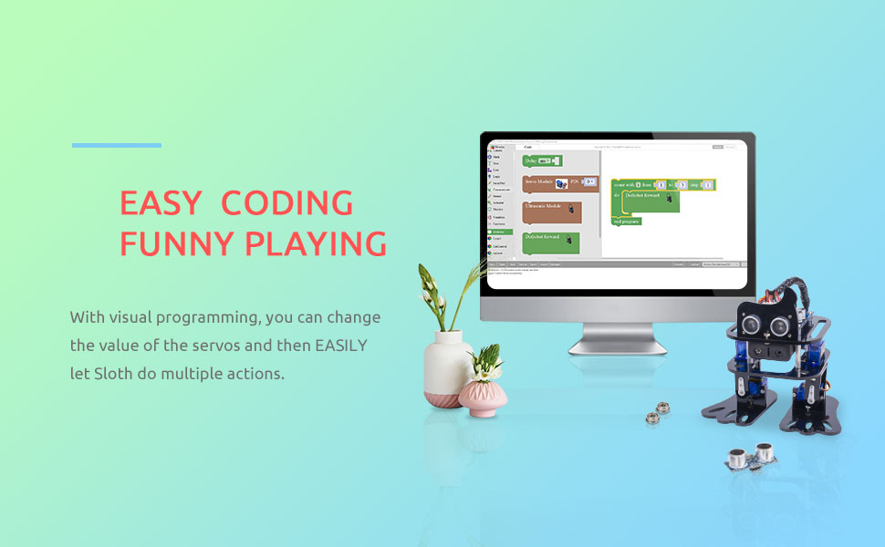 SF4-DOF Robot Kit – Learning Kit for Learning Coding and DIY