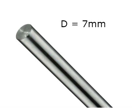MP-RM7-200 7mm (M7) 200mm Linear Shaft Rail/Rod
