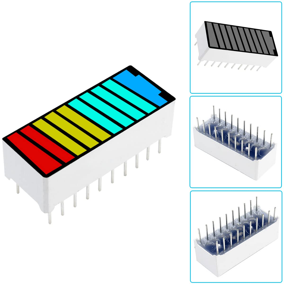 CX104RYGB 10-Segment 4-Color LED Battery Level Display (DIP-20)