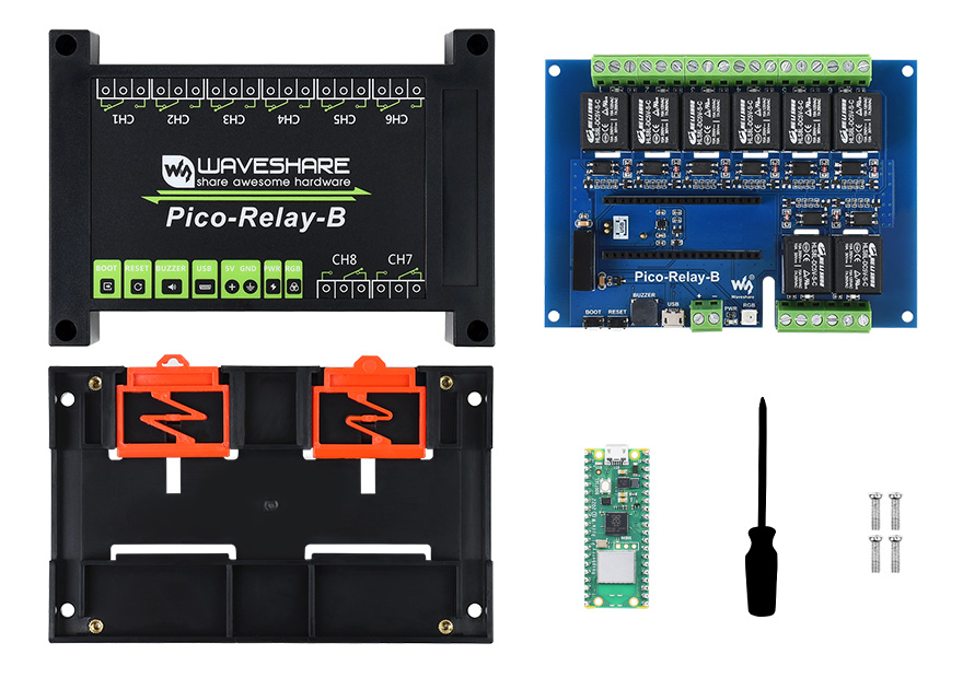 WAVE-23411, Raspberry Pi Pico W Microcontroller Board, Built-in WiFi, Based on Official RP2040 ...